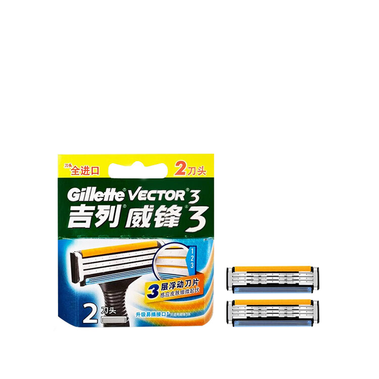 Сменные кассеты для бритья унисекс Gillette VECTOR 3, 2 шт.