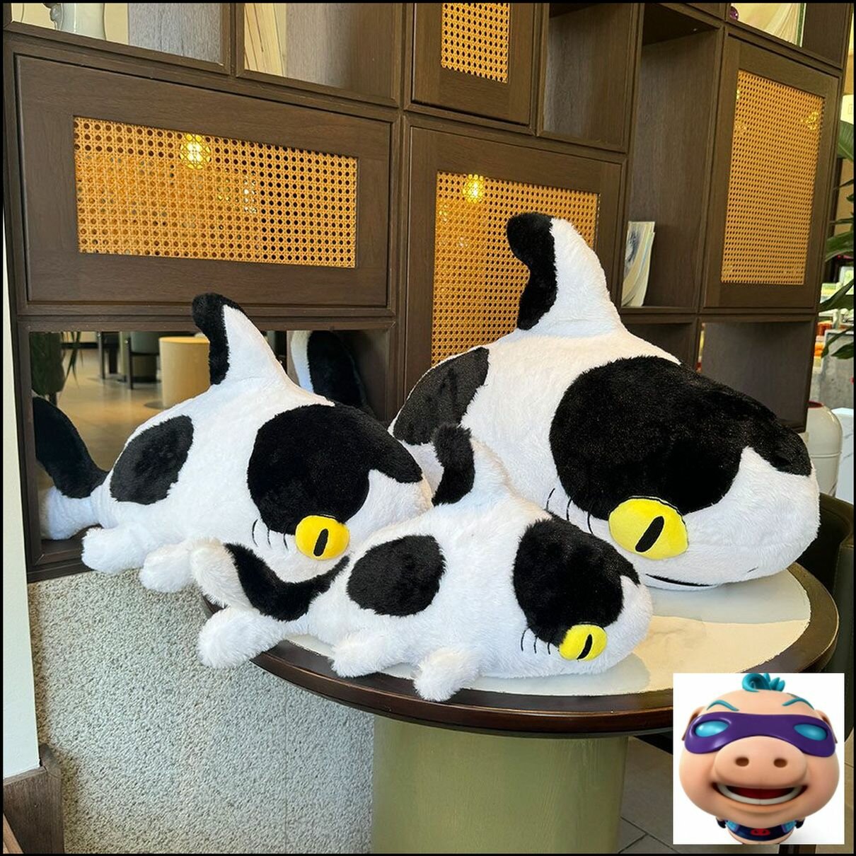 Подушка в виде акулы и кошки Sharkitty, мягкая игрушка для детей, тематика заяц, белый цвет, размер 22x30 см — фото 1