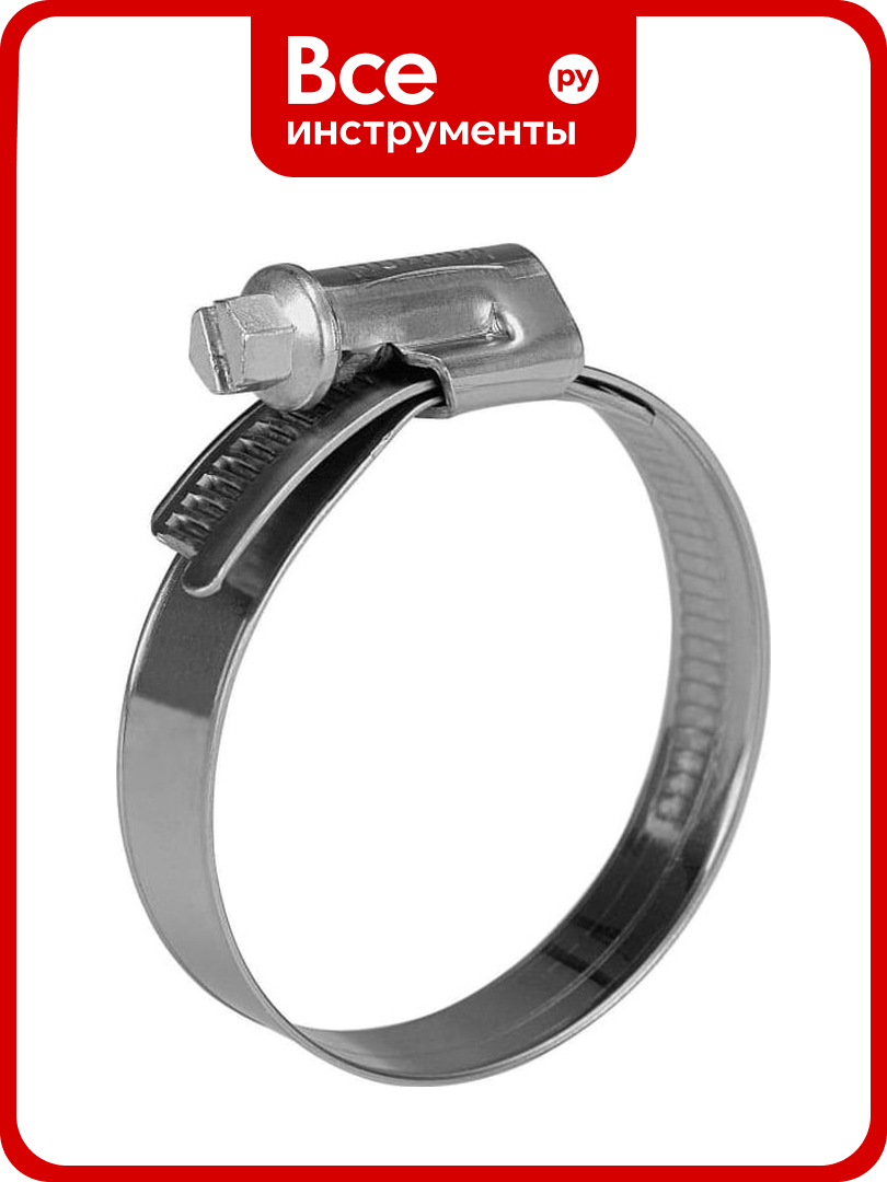 Червячный хомут NORMA TORRO 40-60/9 W2 50 шт. NR-01267702050 из нержавеющей стали по ГОСТ 28191-89 для трубных систем