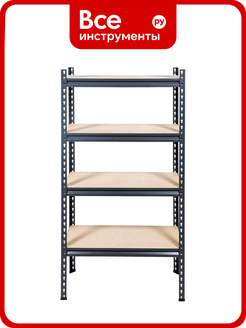 Стеллаж Everest Beamy Simple-D16-250-50/90/180-4 STBDS50/90/180/4, 16 мм, легко