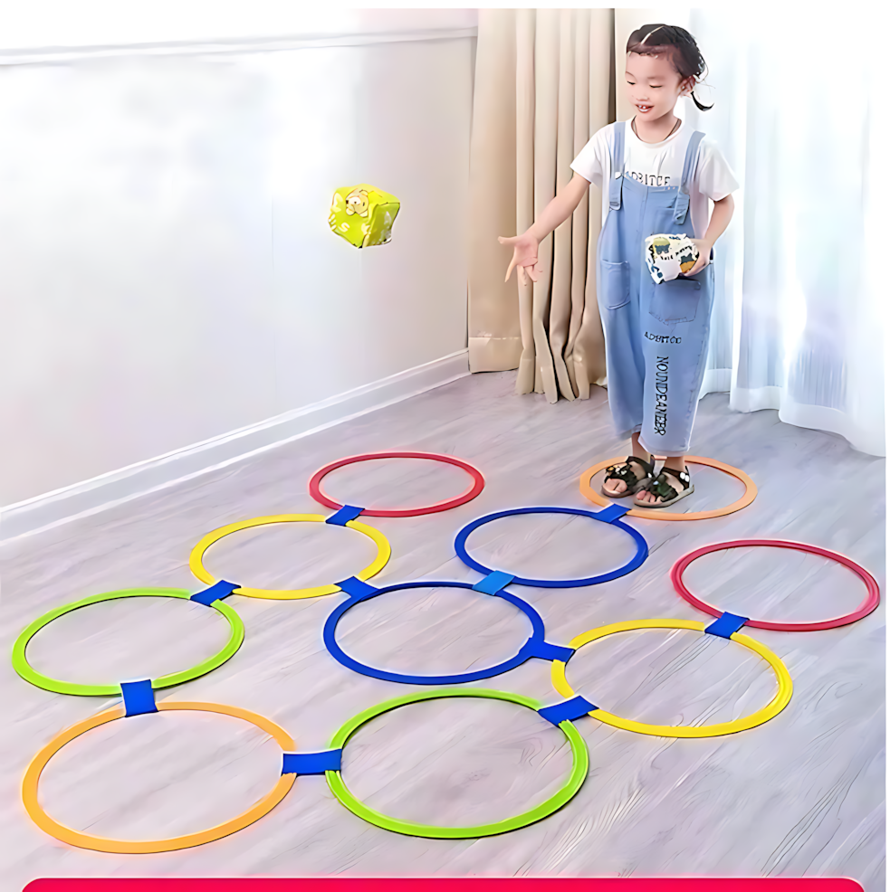 Набор для подвижных игр "Кольца", пластик, для детей от 1,5 лет, 10 колец