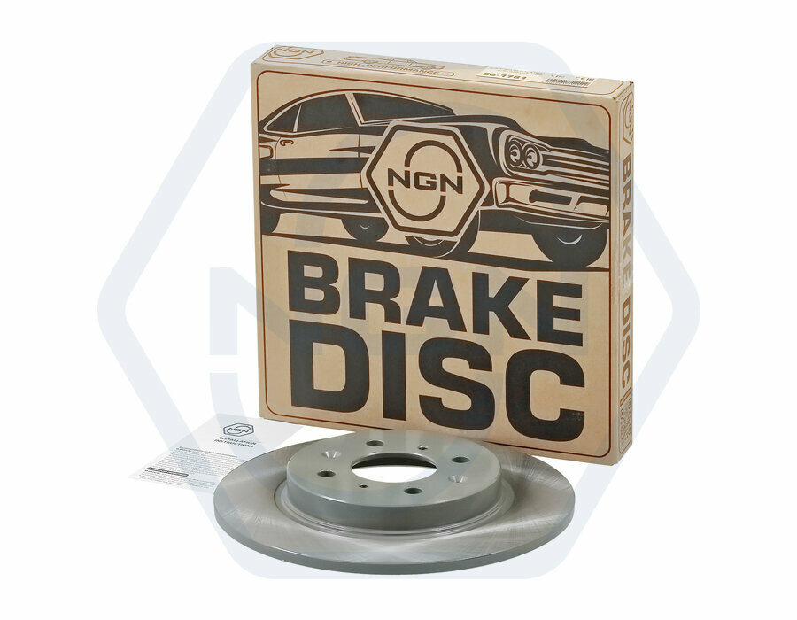 Диск тормозной термостойкий (задний, невент,260x9) NGN 36-1761 для HONDA Insight 00-06/Fit II 07-14