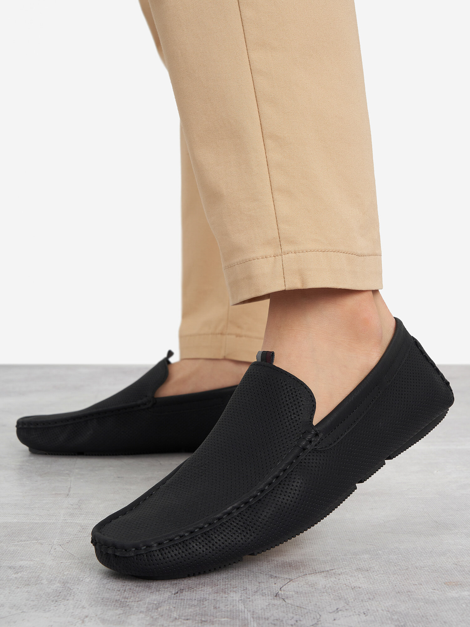 Мокасины INCASS LTH-PERFORATED