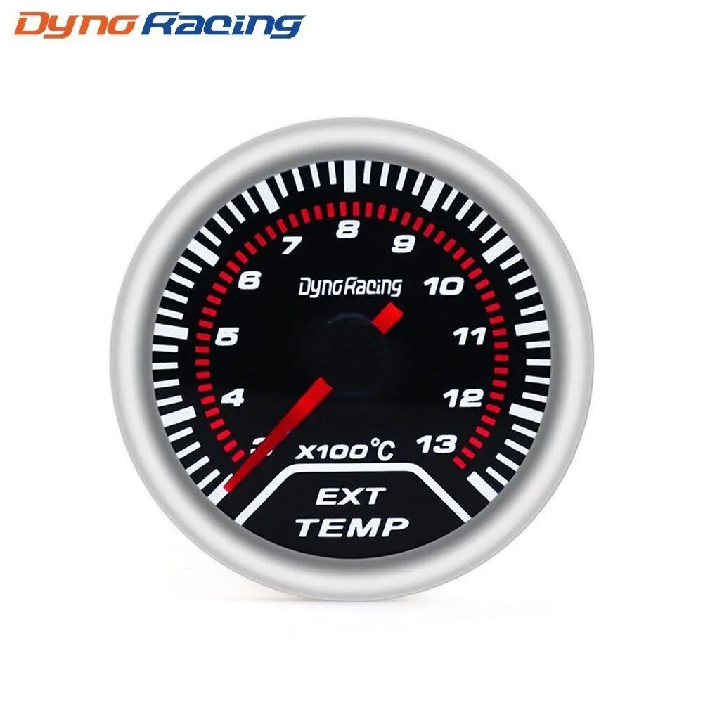 Dynoracing 2 "52 мм Датчик температуры выхлопных газов Дымовая линза 300-1300 градусов Цельсия, например, текстовый датчик 12V Автомобильный измеритель