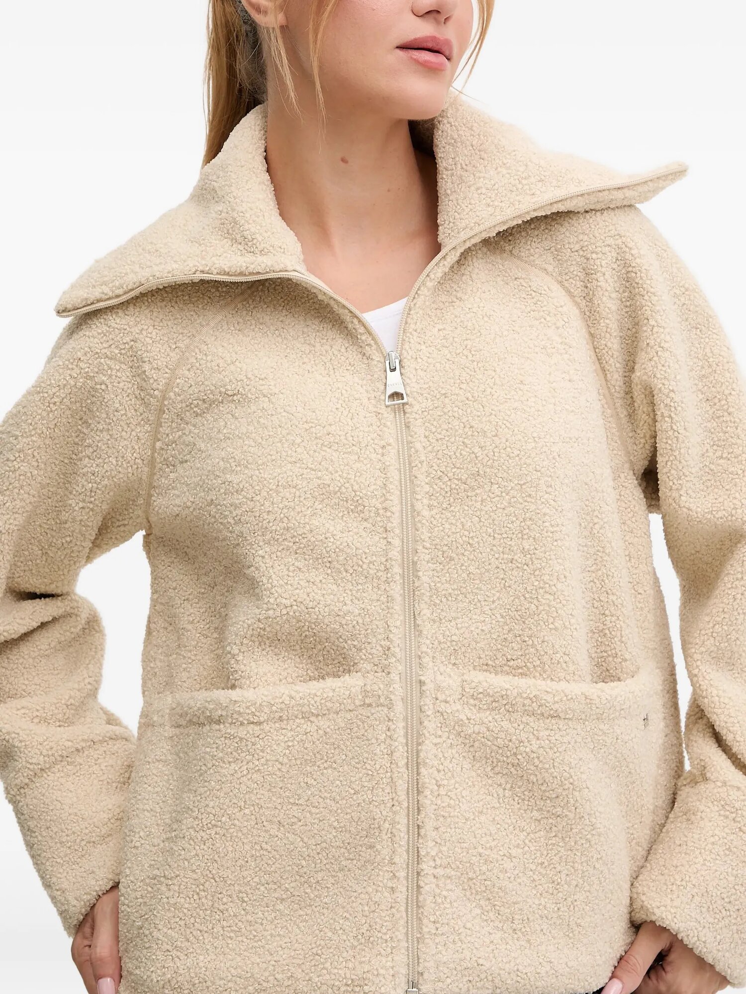 Куртка Casall Sherpa zip-up jacket, размер 42, разноцветный — фото 1