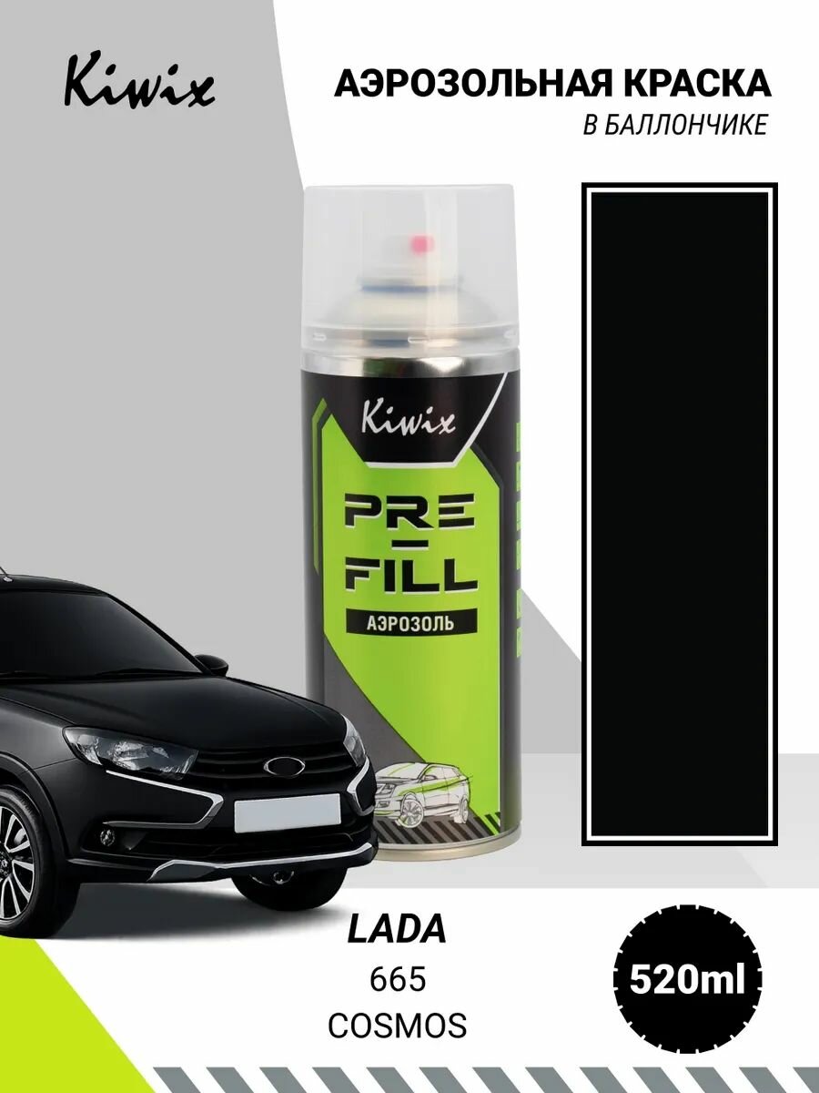 Аэрозольная краска LADA 665 COSMOS 520мл