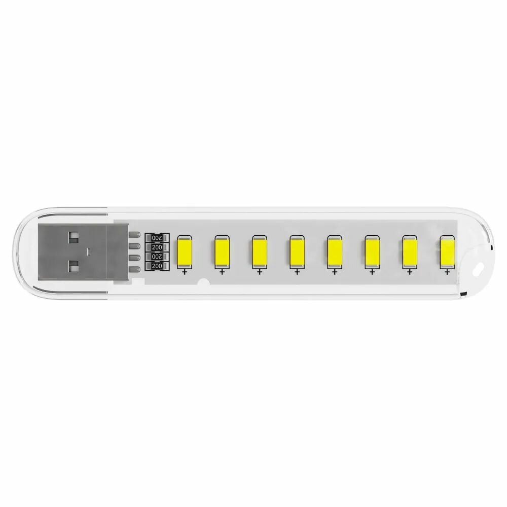 Компактный светодиодный USB светильник для ноутбука 3 LED GSMIN B41 холодный