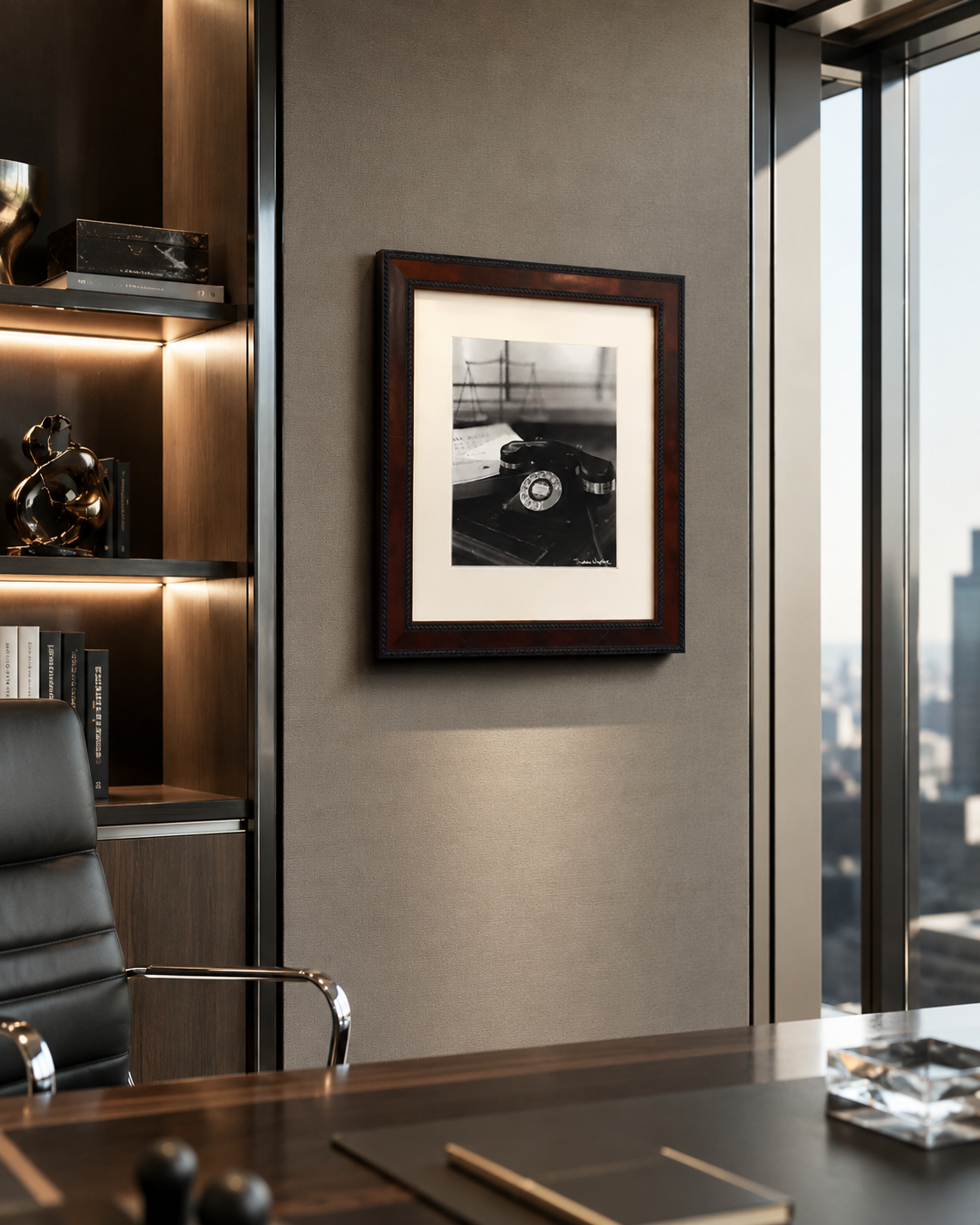 Картина G&C Interiors "Телефон", 43x37 см, в деревянной раме — фото 1