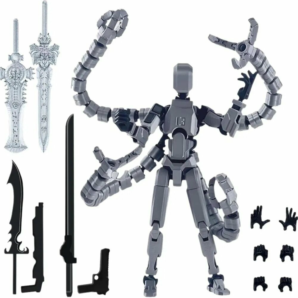 1 шт Фигурка Titan 13 Air Bound, многосуставная, подвижная, 3D печать, шарнирный робот Lucky 13
