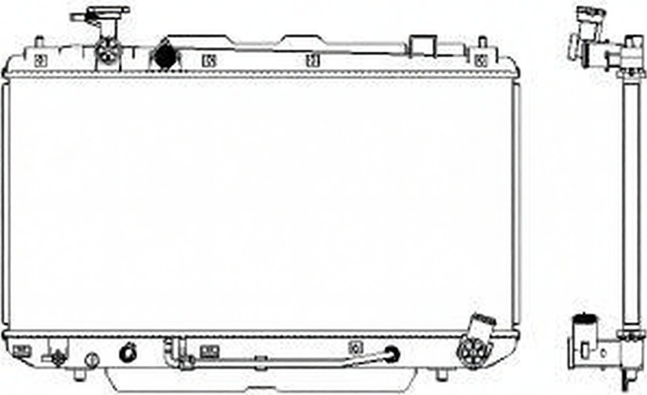 Радиатор TOYOTA RAV4 00-05 34611019 Sakura арт. 34611019