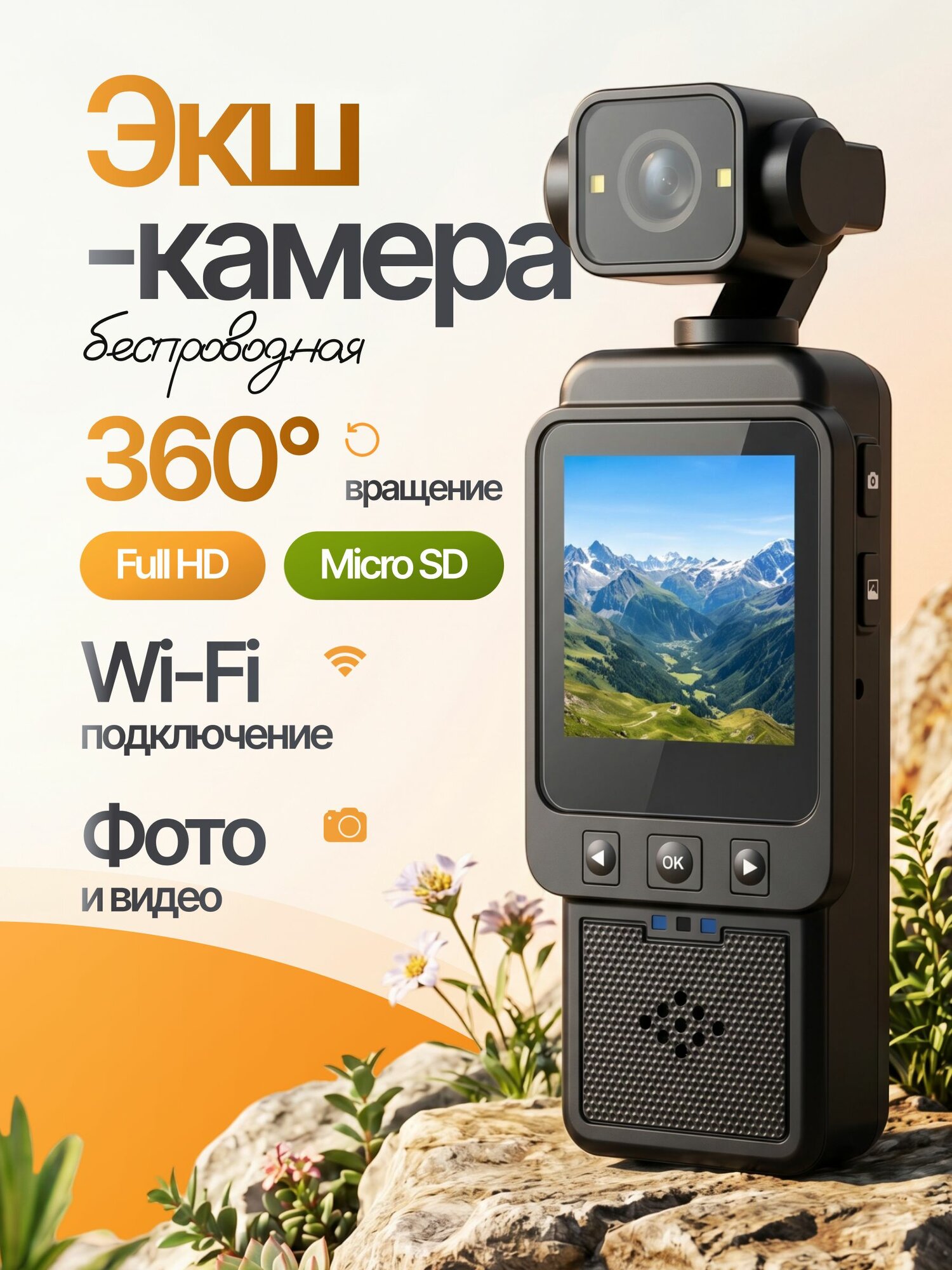 Экшн камера 1920x1080 Full HD Wi Fi