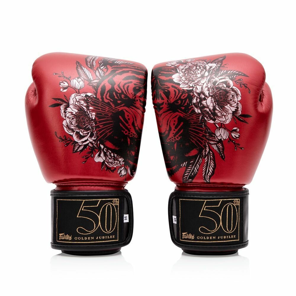 Боксерские премиальные перчатки Fairtex GOLDEN JUBILEE 12 унций