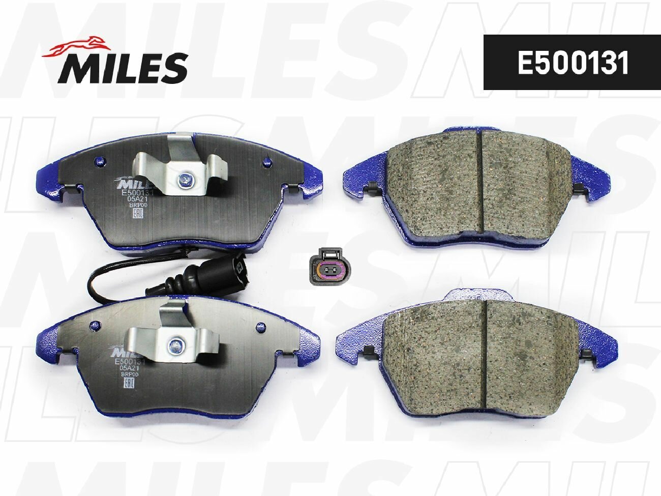 Тормозные колодки передние Miles E500131 для а/м AUDI A3, VW G5, PASSAT 06, TOURAN, CADDY 04
