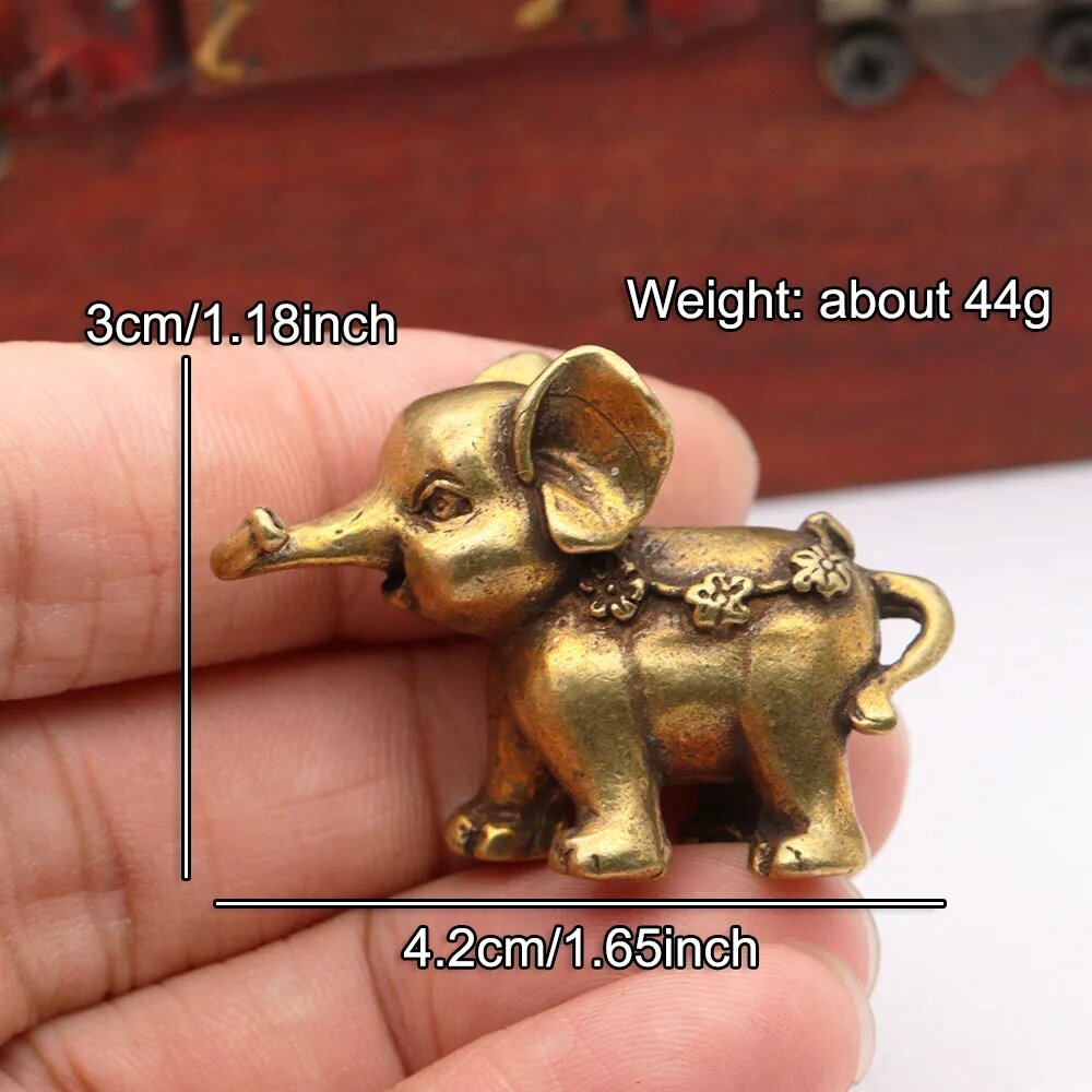 Миниатюра слона из латуни, Цвет: Elephant B