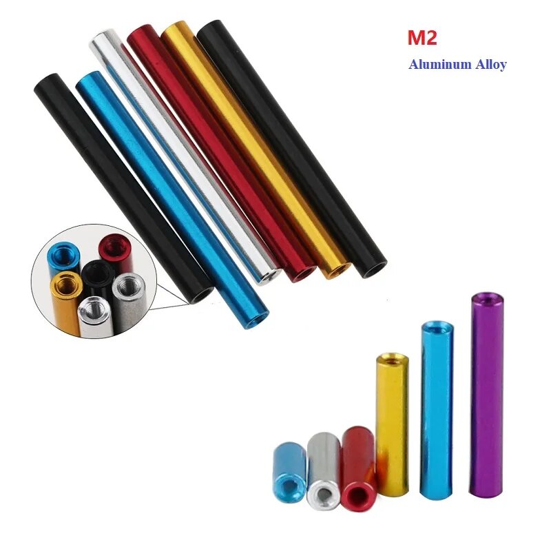 Алюминиевые стойки-спейсеры Weiyi M2x6-D3.5 Red