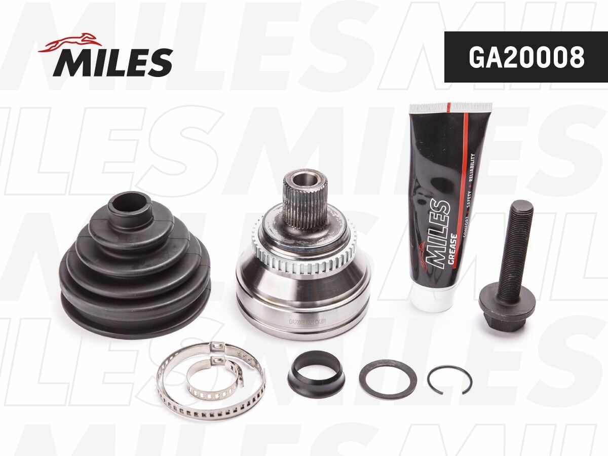 MILES ШРУС наружный AUDI 100/80/A6/V8 2.5D-4.2 88-97 (GKN 301957) GA20008