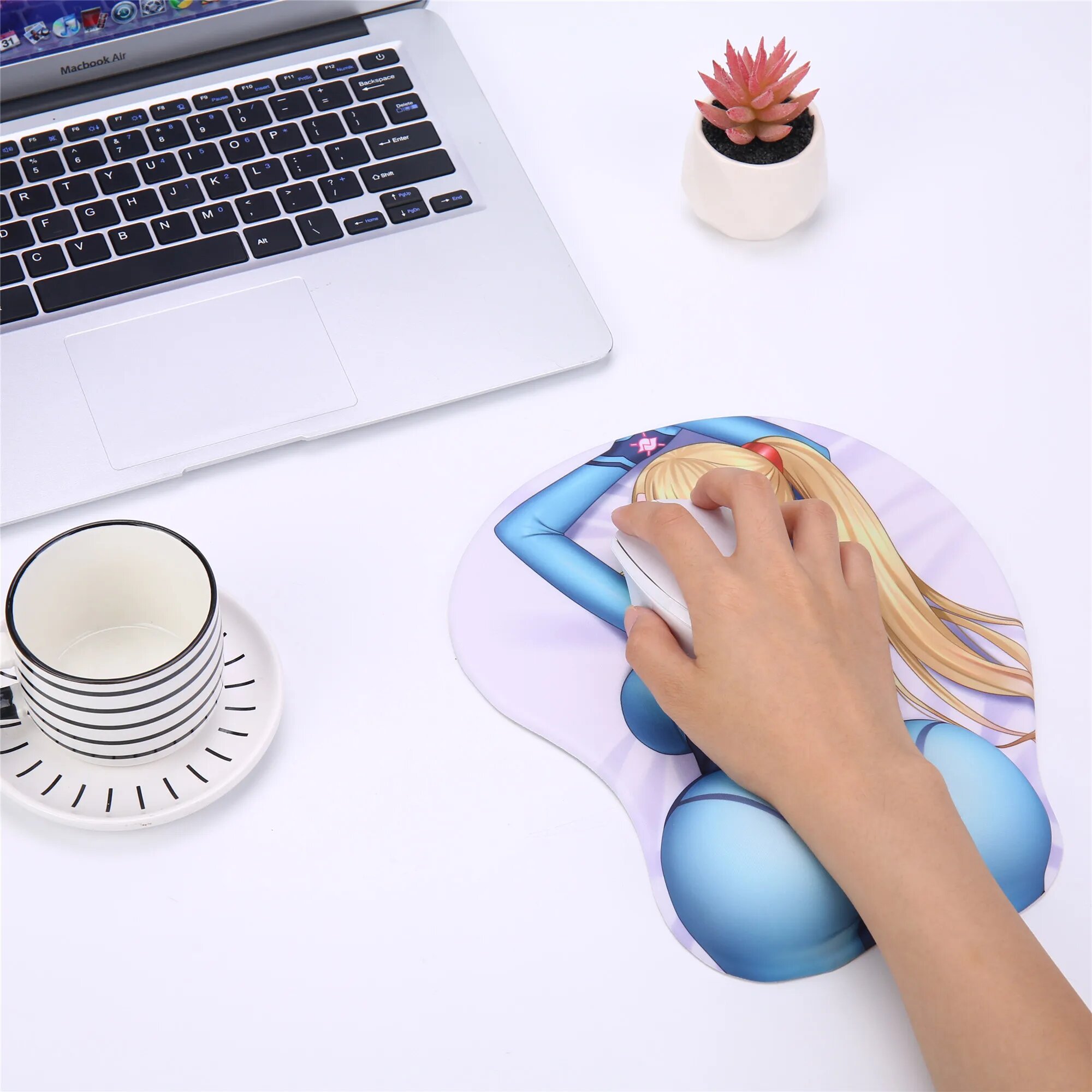 Boo Ace Aran ComfortWave 3D коврик для мыши с гелевой подставкой для запястья