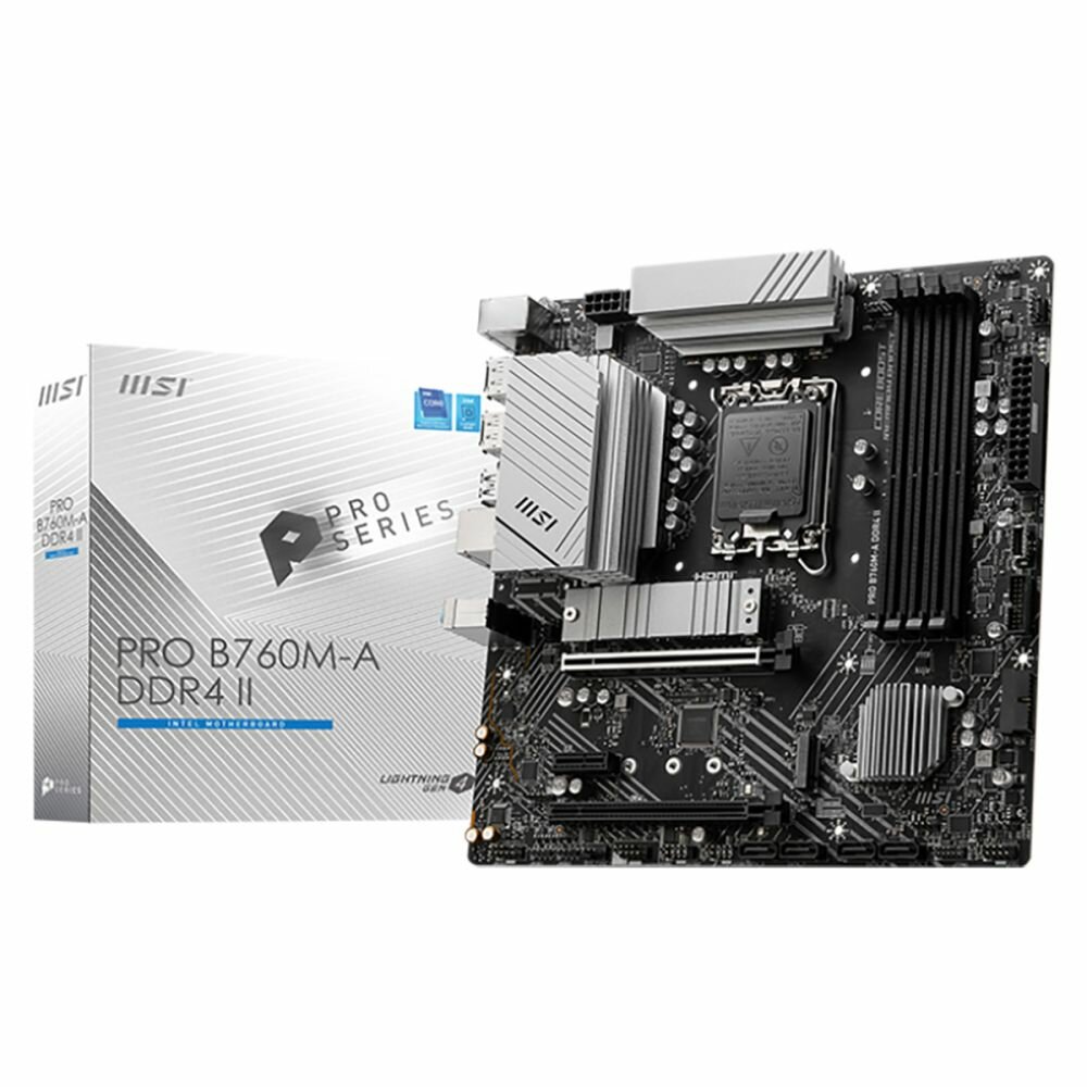 Материнская плата MSI PRO B760M-A DDR4 II, B760, LGA1700
