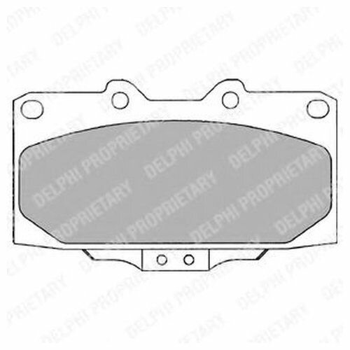 Колодки тормозные Delphi LP1020 для Nissan 200SX; Subaru Impreza