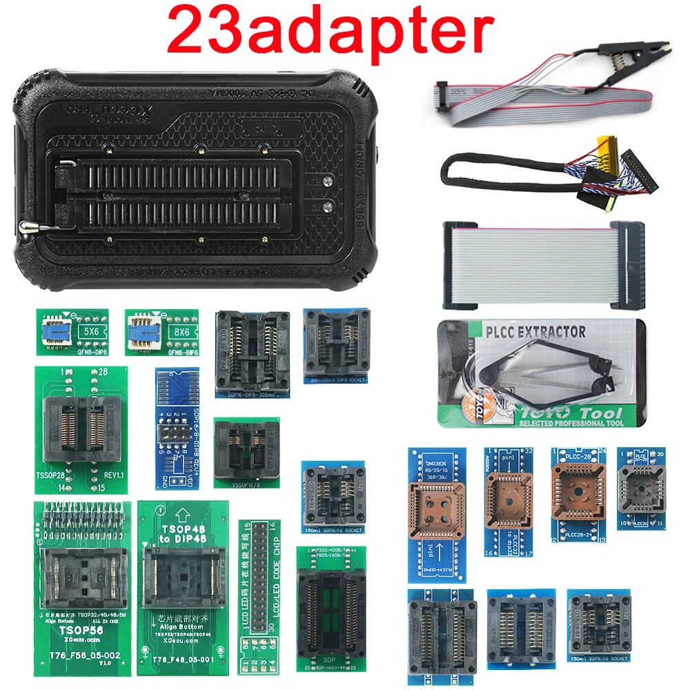 XGecu T76 USB 3.0 Универсальный программатор чипов T76 WITH 23