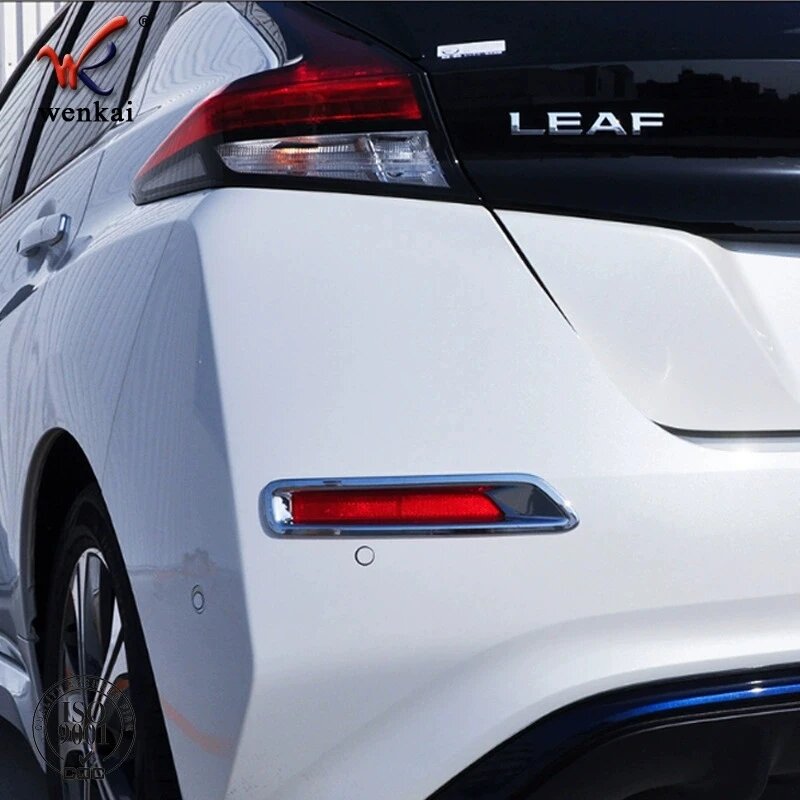 Для Nissan Leaf ZE1 2018-2024 автомобильные аксессуары задняя крышка противотуманной фары рамка отделка лампы аксессуары Стайлинг