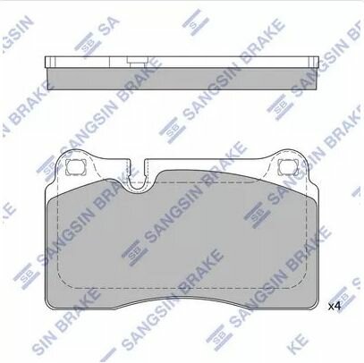 SANGSIN BRAKE SP2231 Колодки передние VW TOUAREG (7L/7P)