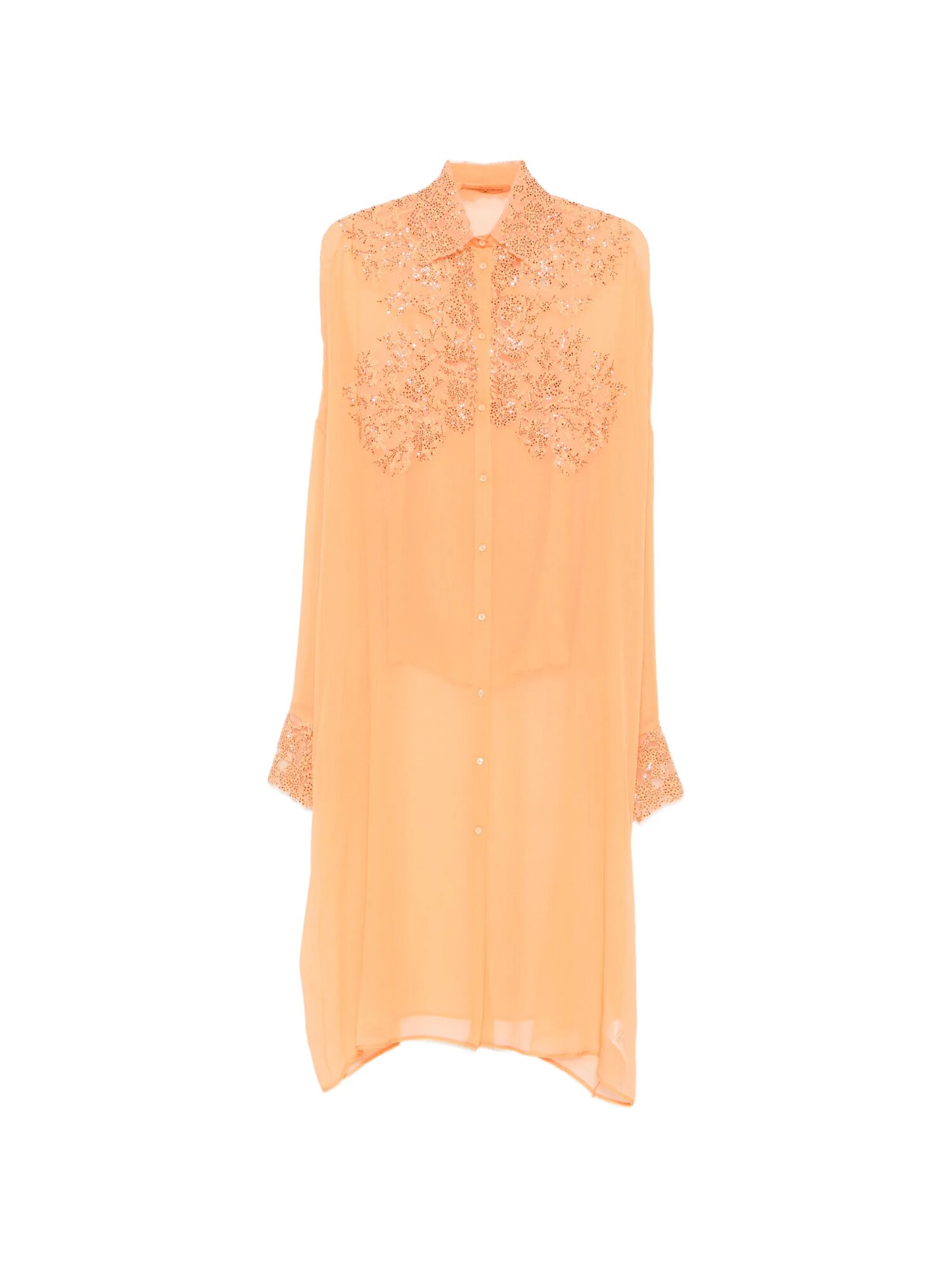 Платье Embroidered sequin-embellished midi dress