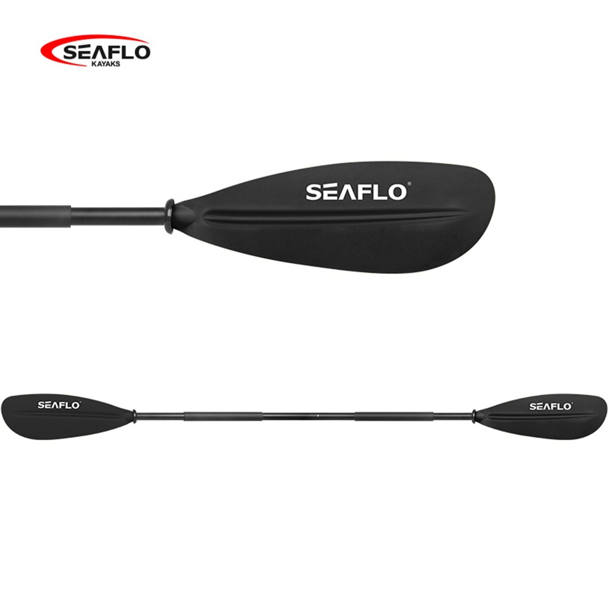 Весло SEAFLO для каяка (байдарки, пакрафта) разборное, двустороннее, 220 см, арт. TA06-220-N2