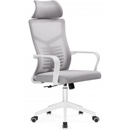 Кресло офисное Woodville Montana light gray / white