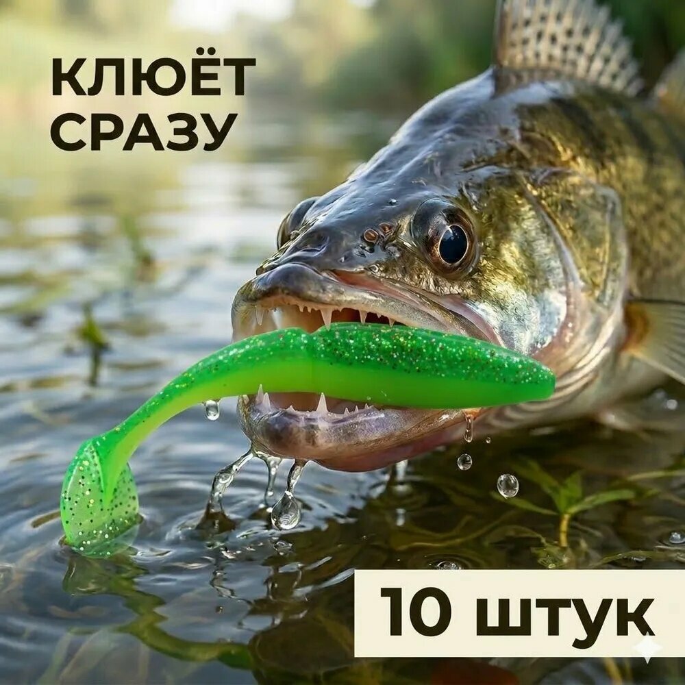 Мягкая приманка для рыбалки, 100 мм
