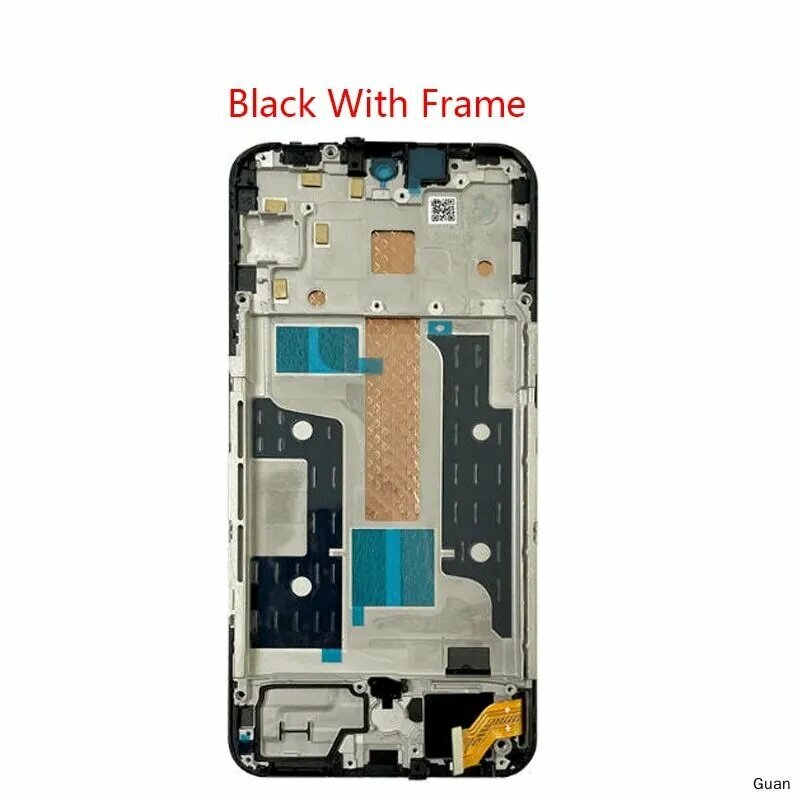 Дисплей 6,67-дюймовый AMOLED LCD-дисплей для телефона Nothing CMF Phone 1, A015, с рамкой, сенсорным экраном и дигитайзером в сборе.