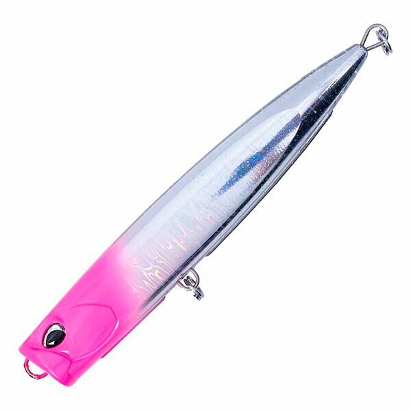 Воблер DUO Rough Trail Bubbly 185 #CPA0523 Pink Head Silver, всплывающий, 77 г.