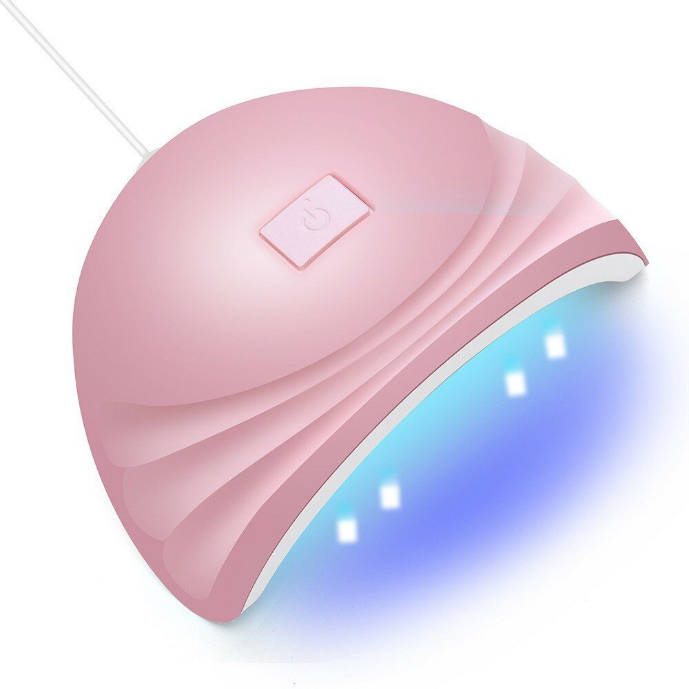 USB-питаемая лампа для быстрого высыхания ногтей с умным таймером, белая для начинающих в маникюре