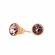 Серьги пусеты Fiore Luna, кристалл, хрусталь, кристаллы Swarovski, розовый, золо...