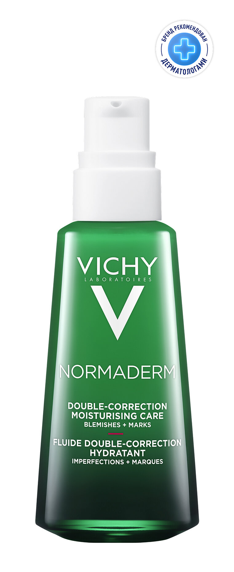 Vichy Normaderm Корректирующий крем-флюид для лица двойного действия против прыщей и акне с салициловой кислотой, 50 мл