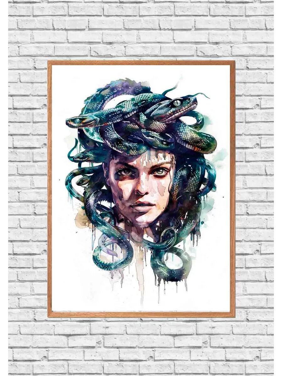 Медуза-чудовище-строитель 3, Плакат 30x42см