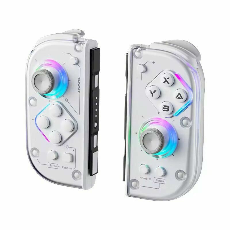 Раздельные беспроводные контроллеры Aolion J20 Knight Joy-Con для Nintendo Switch и Switch 2, джойстики Холла, программируемые макросы, шестиосевой гироскоп, совместимость с ПК Steam
