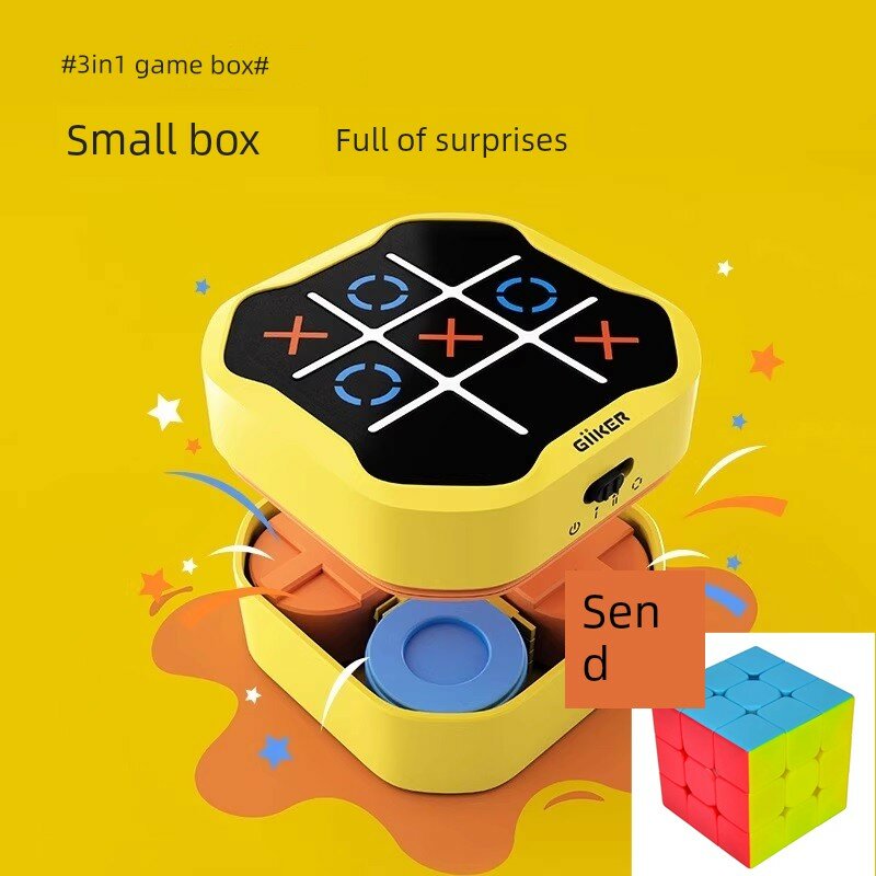 Giiker Super Tic-Tac-Toe Игра с обучающим кубиком для детей 12+ Магнитная настольная игра