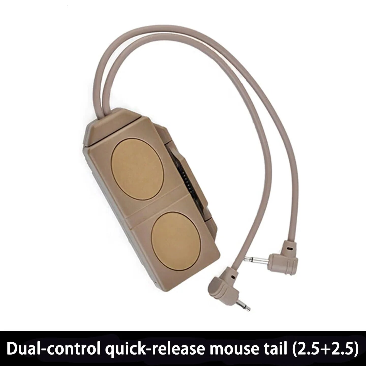 Dual-control quick-release mouse tail (2.5+2.5), mouse tail-DE