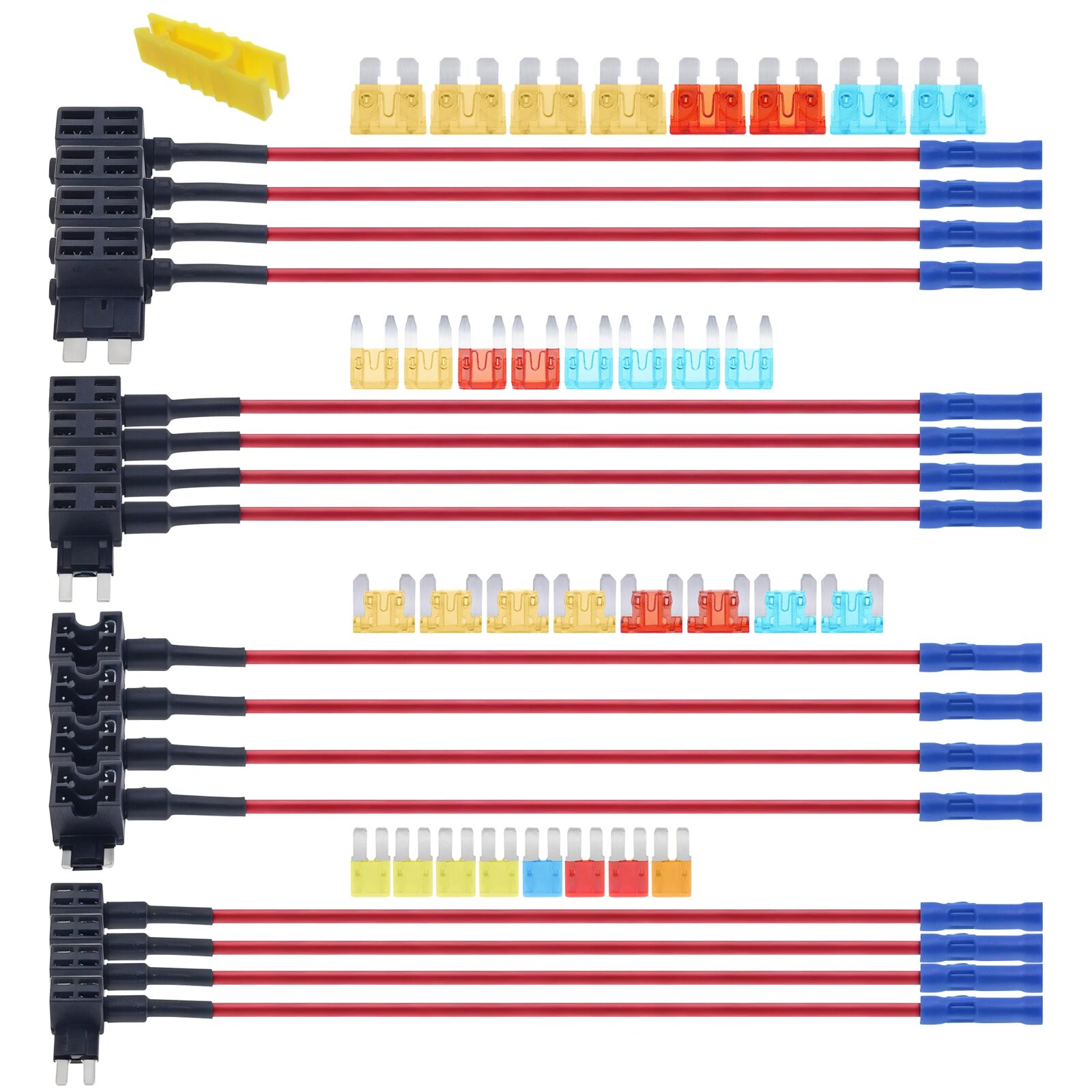 Набор предохранителей TLZWLA 12В ATO ATC ATM APM 16 шт. 16PCS 4Types