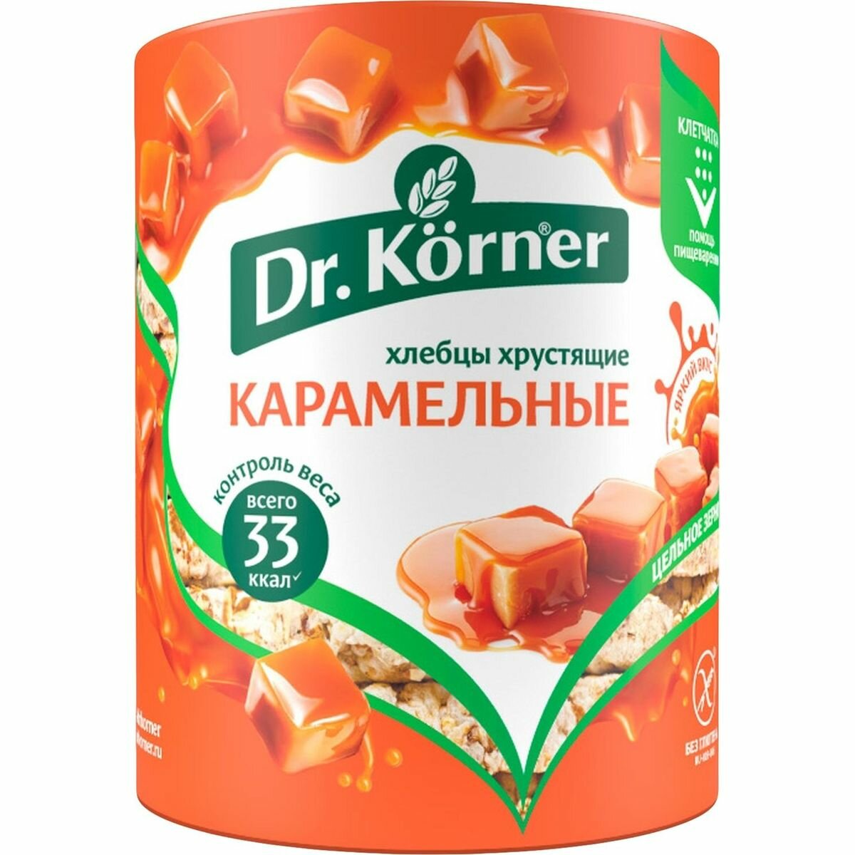 Хлебцы Dr.Korner Карамельные кукурузно-рисовые 90г, 10 уп.
