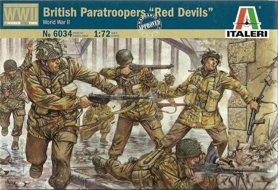 Сборная модель солдатики Britich Paratroopers 1/72 Italeri