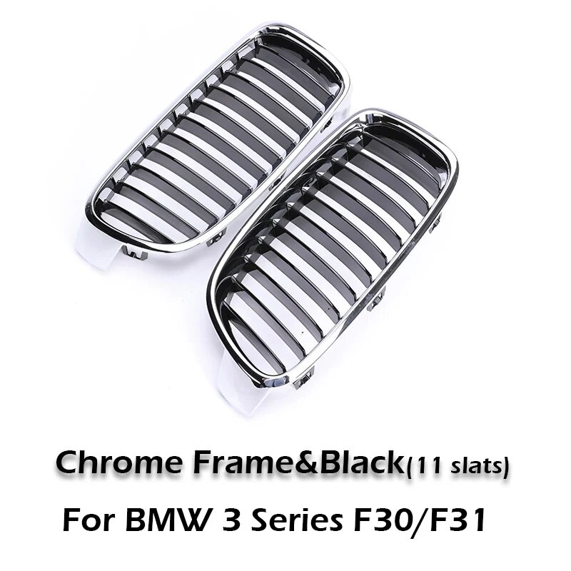 Решетка радиатора BMW 3 серии F30/F31 Chrome Black 11-slat