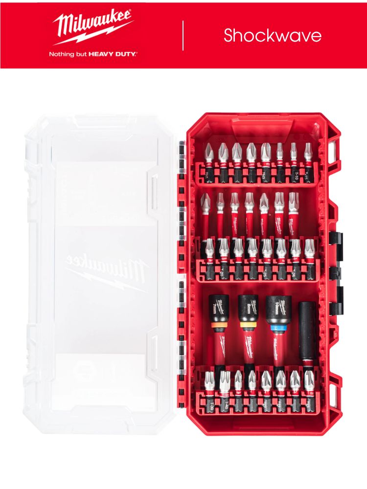 Набор бит и магнитных торцевых головок ударных торсионных Milwaukee Shockwave Impact Duty (35 шт.), арт. 4932492003