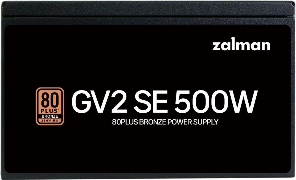 Zalman ZM500-GV2SE, 500W, ATX12V v2.52, APFC, 12cm Fan, 80+ Bronze, Retail