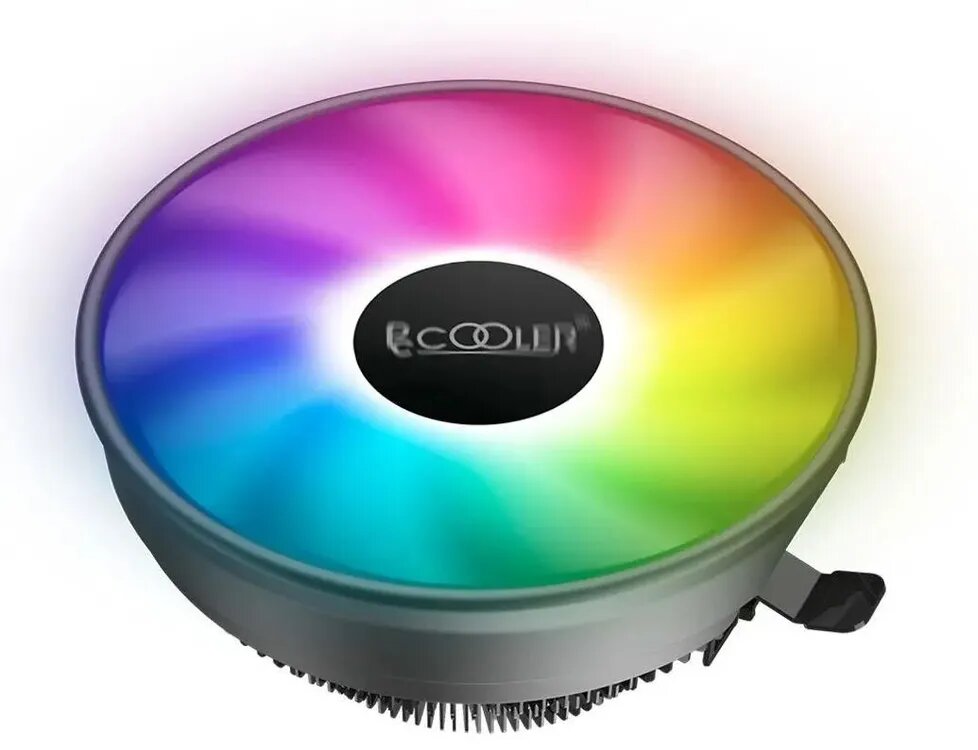 Устройство охлаждения (кулер) PCCOOLER E126M Pro, 4-pin, RGB, 120мм, черный, retail