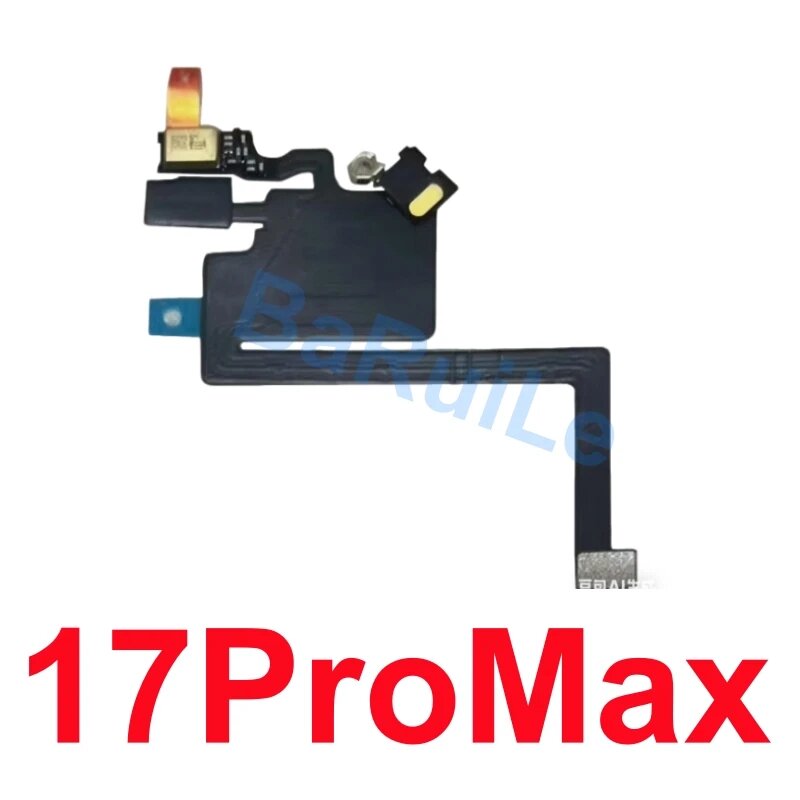 BaRuiLe 1 шт. Верхний динамик для iPhone 17 Pro Max 17Air, датчик микрофона, гибкий кабель приближения, запчасти для ремонта нижнего динамика