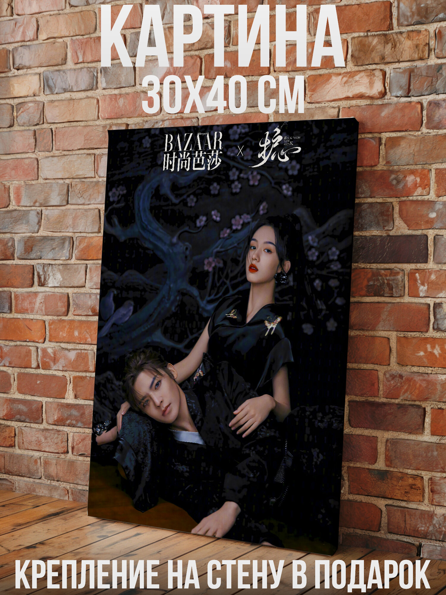 Плакат дорама "Защити Сердце" — журнальный кадр - большая картина на стену для интерьера, холст на подрамнике 30х40 см