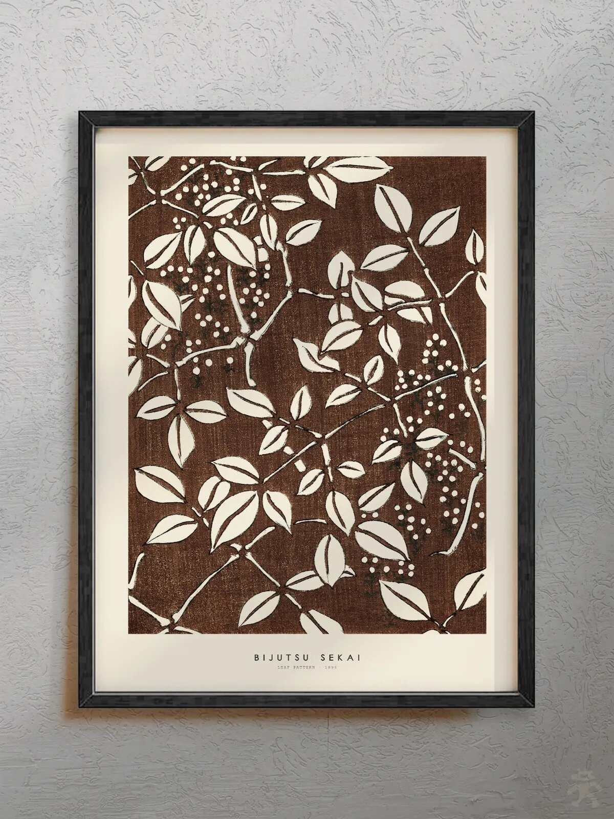 Интерьерный постер "Leaf pattern" в стиле pinterest, формата 30x40 см.