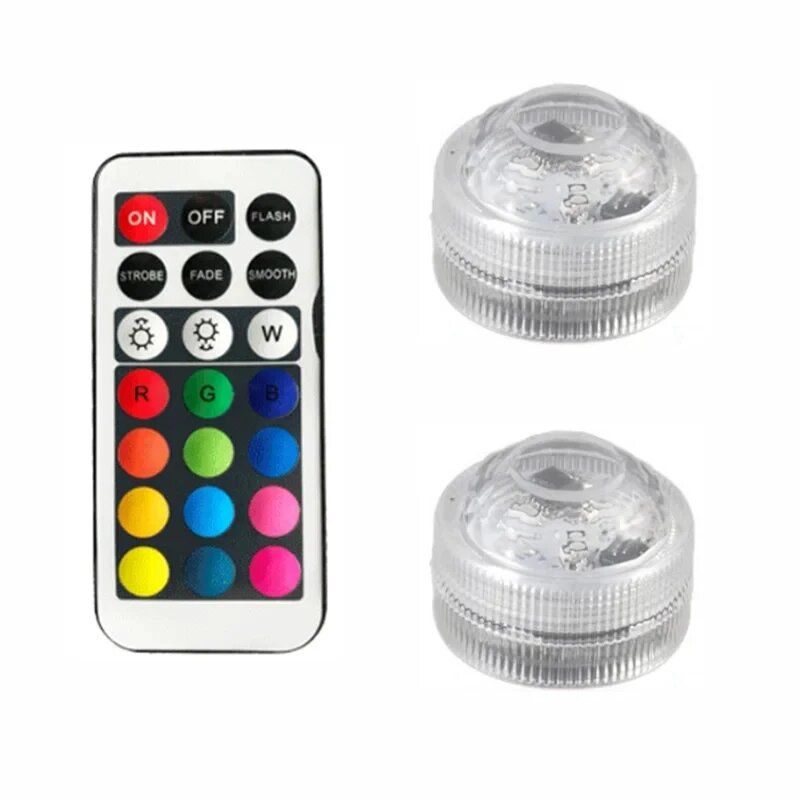 RGB Подводный Светильник LED для Бассейна 2 light 1 Remote